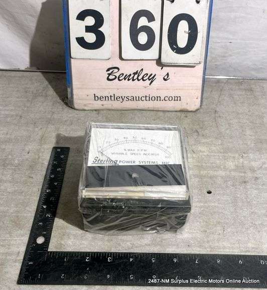 STERLING POWER SYSTEMS VARIABLE SPEED INDICATOR - Bentley & Associates, LLC