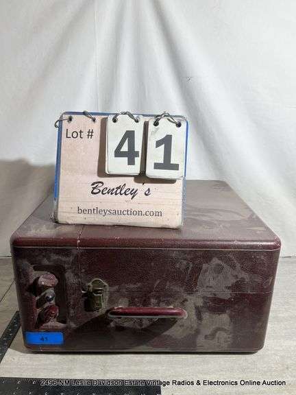 WEBSTER CHICAGO 362-1 PORTABLE TURNTABLE - Bentley & Associates, LLC