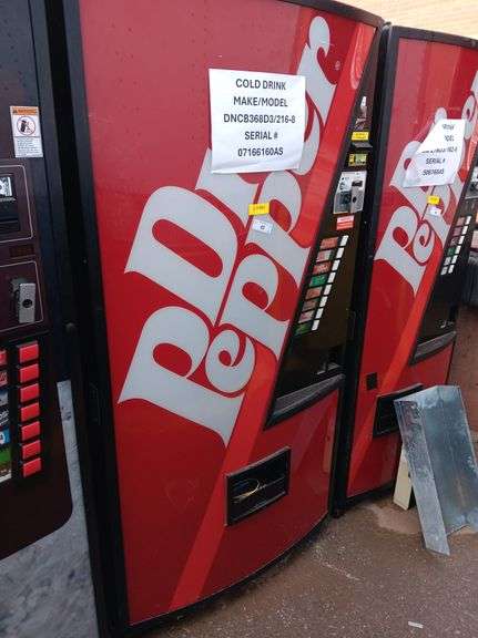 DIXIE-NARCO MODEL: DNCB368D3/216-8 DRINK MACHINE, S/N: 0716616OAS ...