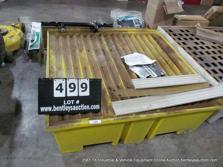 YELLOW POLY 4' X 4' SPILL CONTAINMENT PALLET - Bentley & Associates, LLC
