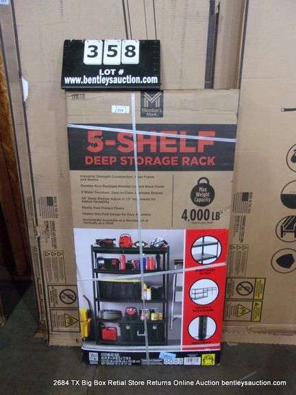 MM 5-SHELF DEEP STORAGE RACK - Bentley & Associates, LLC