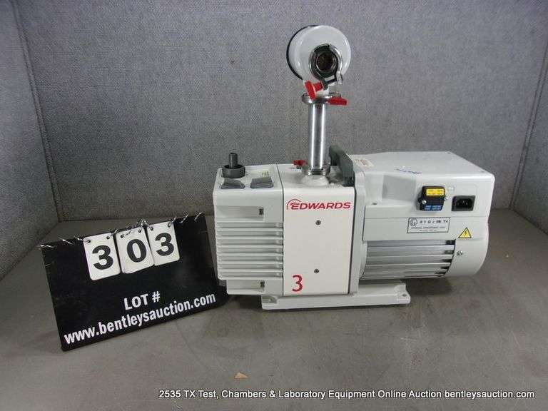 EDWARDS RV3 VACUUM PUMP - Bentley & Associates, LLC