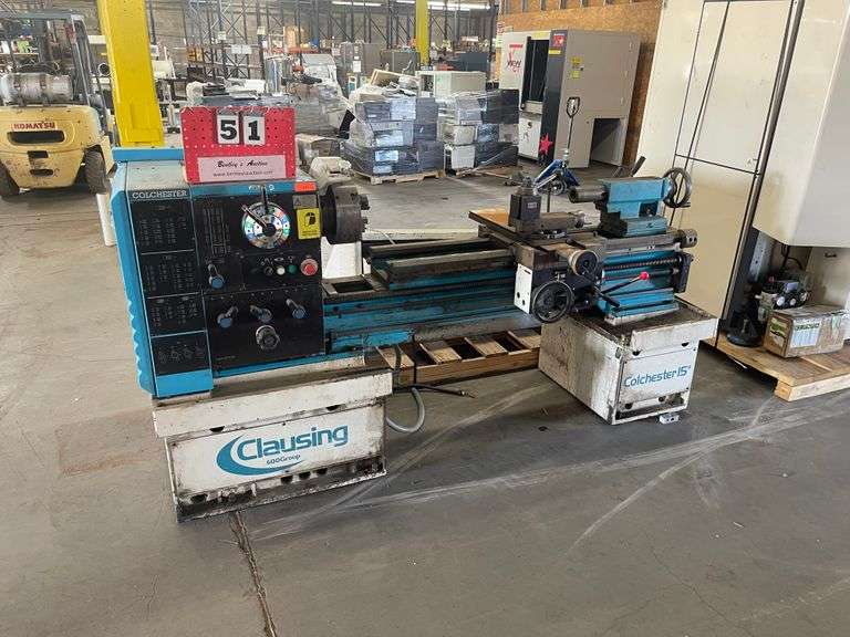 COLCHESTER/CLAUSING 600 LATHE MODEL: CLAUSING 15 - Bentley & Associates ...