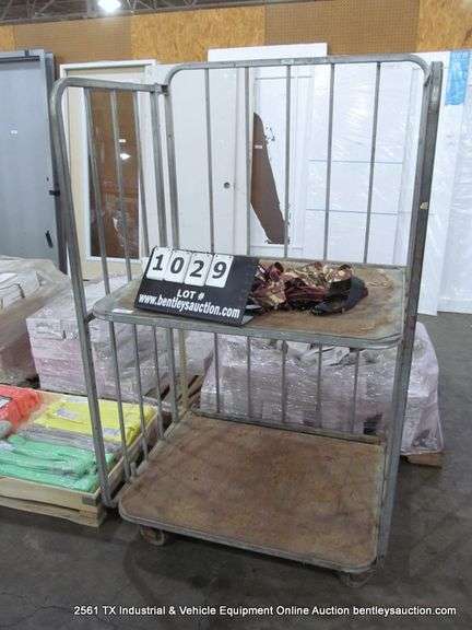 CASTERED FOLDING WAREHOUSE CART - Bentley & Associates, LLC