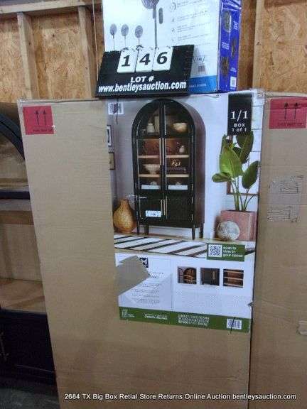 BOX: MM ENZO COLLECTION BOOKCASE - BLACK - ITEM#: 990111162, 36" X 17.5 ...