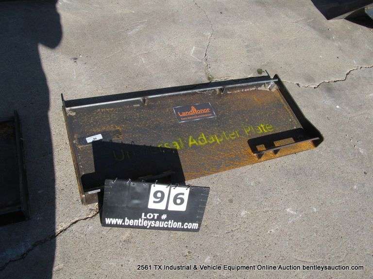 LANDHONOR SKID STEER UNIVERSAL ADAPTER PLATE - Bentley & Associates, LLC