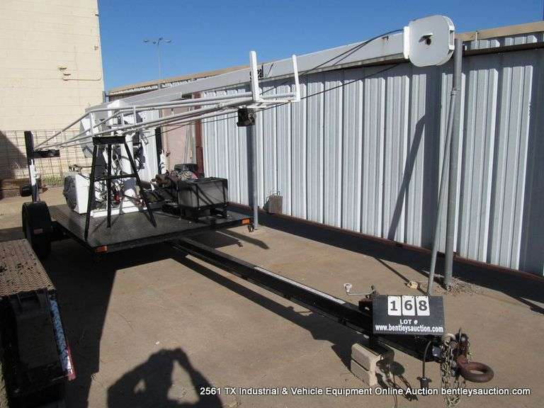 SMEAL MFG. CO R2 SPECIAL PORTABLE WELL SAMPLE LIFT RIG TRAILER SINGLE ...