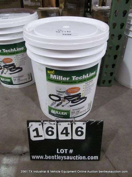 BUCKET: MILLER TECHLINE TEMPORARY HORIZONTAL LIFELINE SYSTEM KITS ...