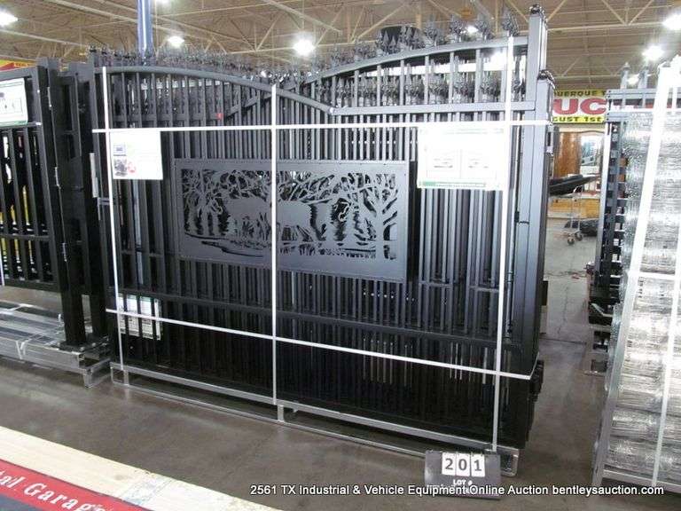 ALLMETAL 20' X 7' METAL FARM DRIVEWAY GATE MODEL: K0720, S/N: AM2415158 ...