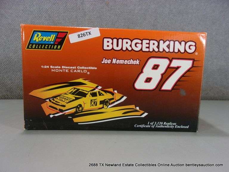 REVELL COLLECTION - #87 BURGER KING - JOE NEMECHEK - COLLECTOR CAR - 1: ...