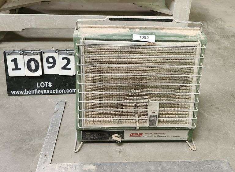 COLEMAN ADJUSTABLE PROPANE CATALYTIC HEATER - Bentley & Associates, LLC