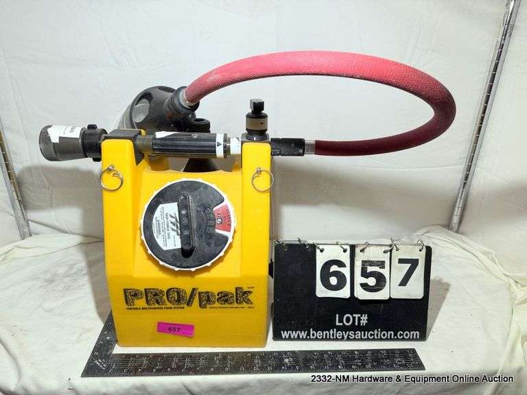 PRO/PAK PORTABLE MULTIPURPOSE FOAM SYSTEM UL502 - Bentley & Associates, LLC