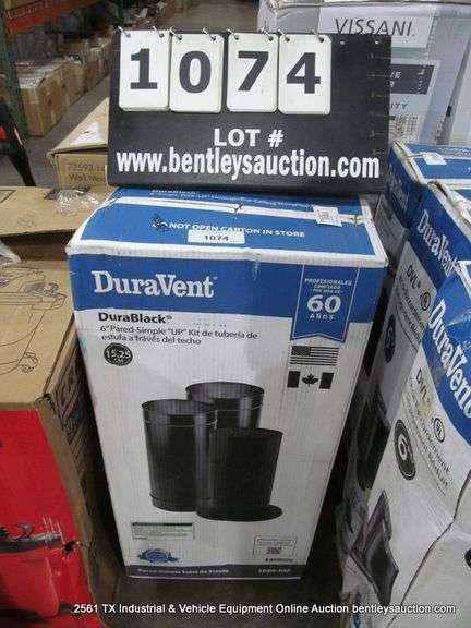 DURAVENT 6DBK-KSP 6" SINGLE WALL UP THROUGH THE CEILING STOVE PIPE KIT ...