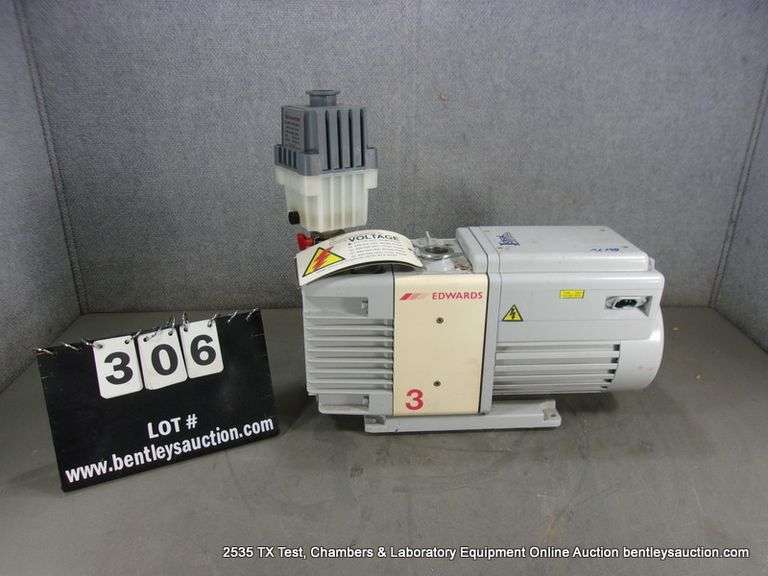 EDWARDS RV3 VACUUM PUMP - Bentley & Associates, LLC
