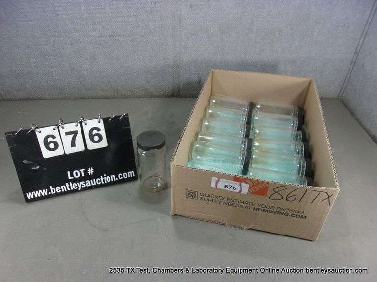 LOT: GLASS JAR SET/LAB STORAGE JARS - Bentley & Associates, LLC