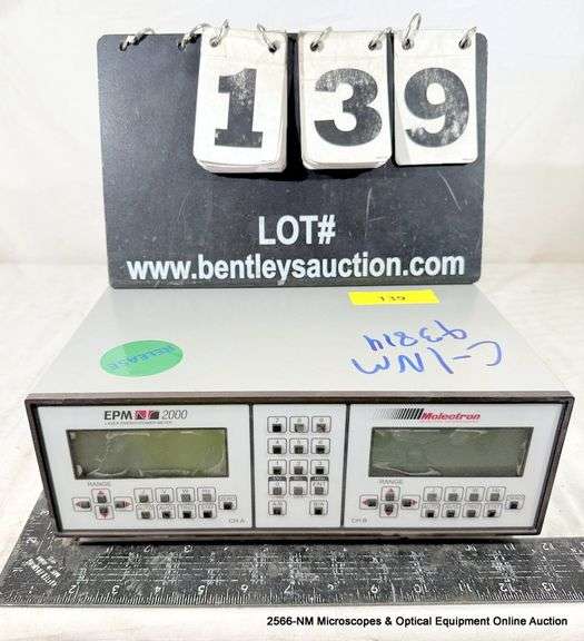 MOLECTRON EPM2000 LSER ENERGY/POWER METER - Bentley & Associates, LLC
