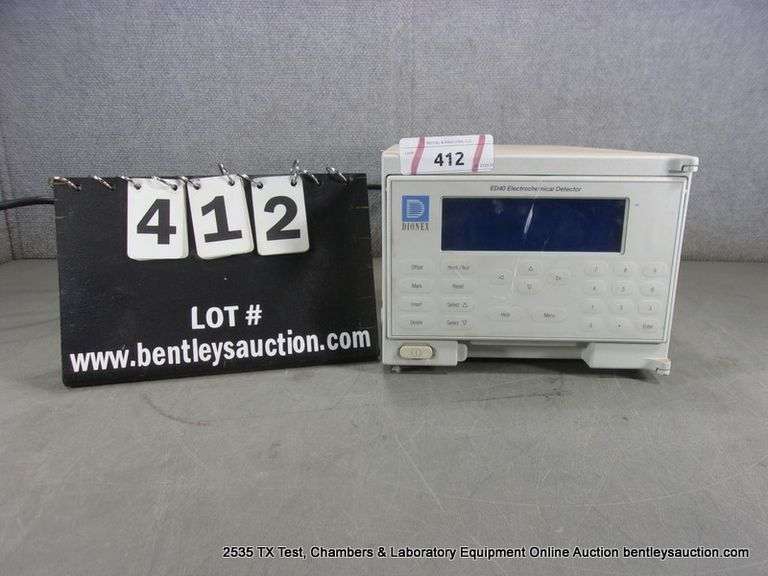 DIONEX ED40 ELECTROCHEMICAL DETECTOR - Bentley & Associates, LLC