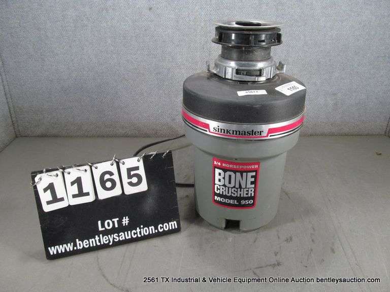 BONE CRUSHER MODEL 950 BY SINK MASTER #473C583POS - Bentley ...