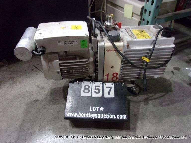 EDWARDS VACUUM PUMP MODEL: E2M18 - Bentley & Associates, LLC