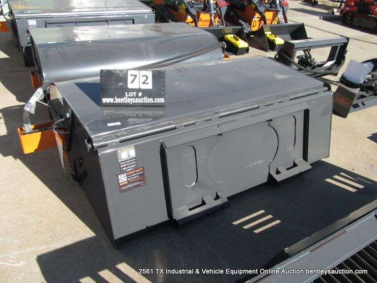 WOLVERINE 72" SKID STEER BOX BROOM SWEEPER, MODEL BBS-11-72W, S/N ZW ...