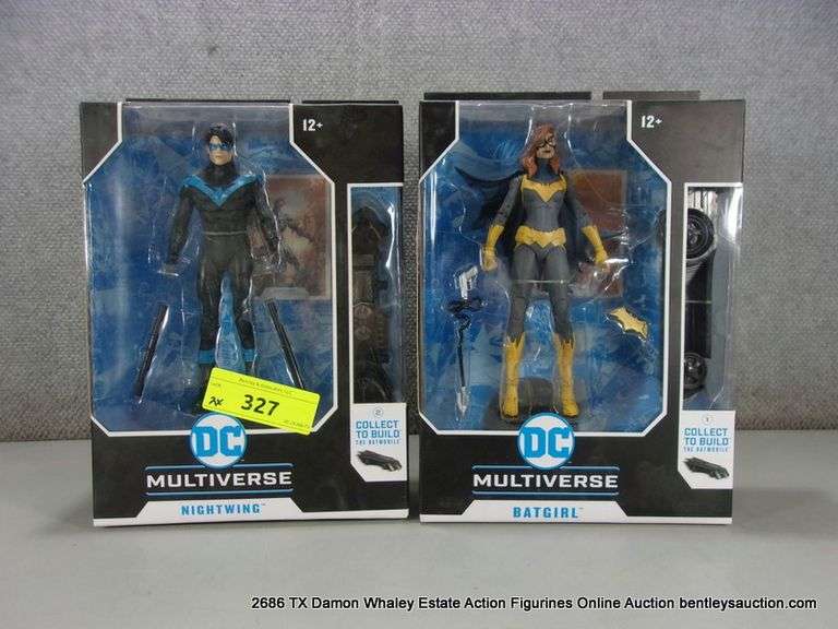 LOT: 2 DC MULTIVERSE ACTION FIGURES - NIGHTWING & BATGIRL - Bentley ...