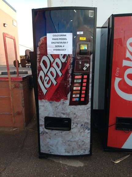 DIXIE-NARCO INC GENERIC 276E V4/SII-7 VENDING MACHINE, S/N: 01046633CY ...
