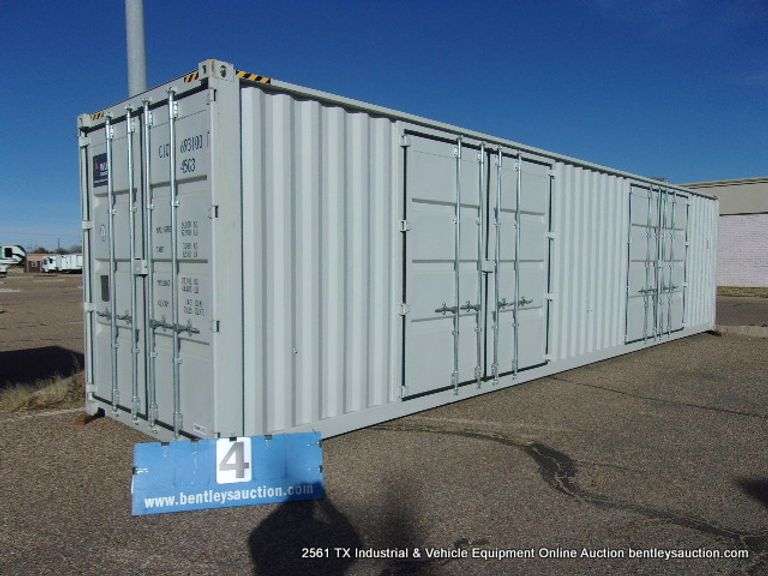 40' HC CONNEX CONTAINER W/ (2) 12' SIDE OPENINGS & (1) STANDARD OPENING ...