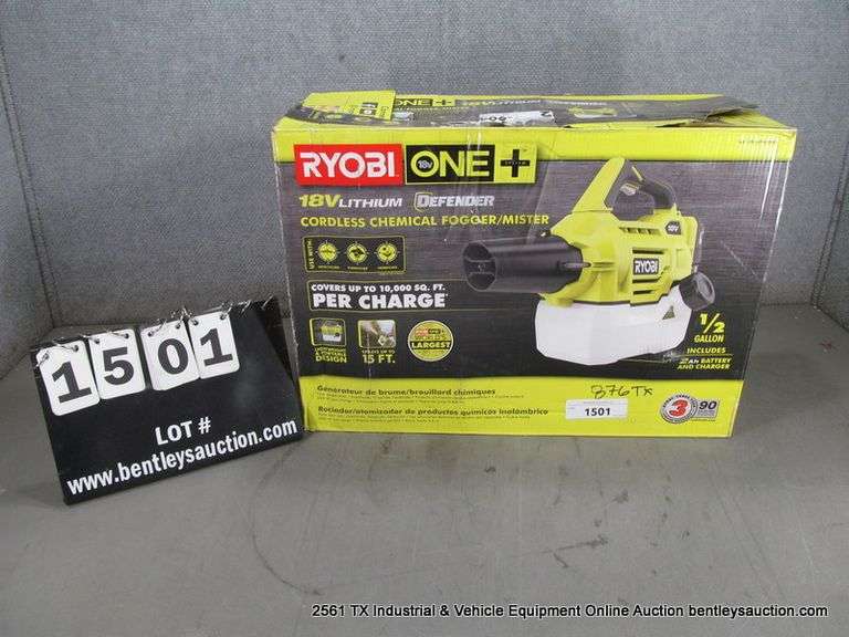 RYOBI 18 VOLT CORDLESS CHEMICAL FOGGER/MISTER - Bentley & Associates, LLC