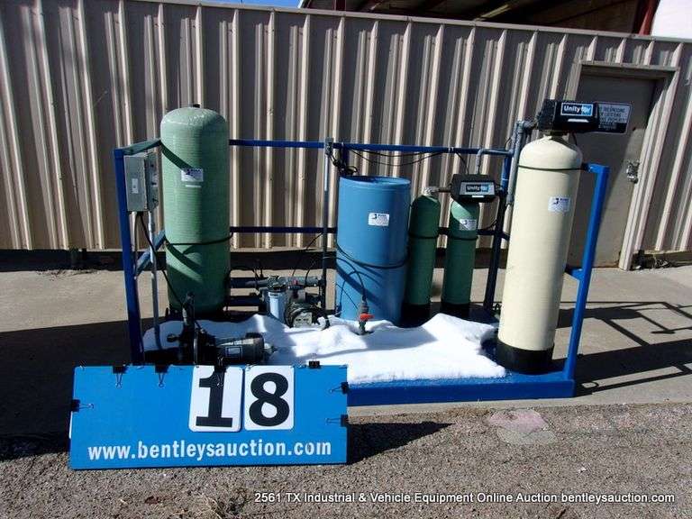 SKID WATER FILTRATION EQUIPMENT W/ PUMP - REVERSE OSMOSIS SYSTEM ...