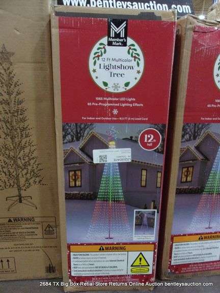 MM 12' MULTI-COLOR LIGHT SHOW TREE - Bentley & Associates, LLC