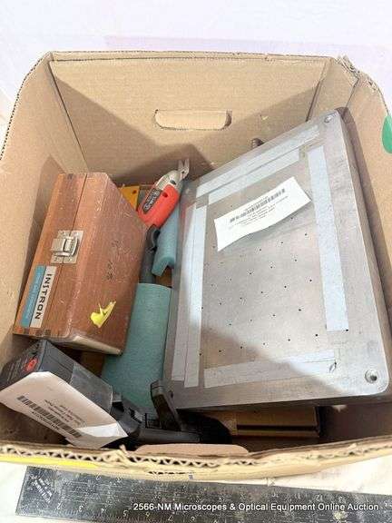 BOX: ASSORTED OPTICAL HARDWARE/ACCESSORIES - Bentley & Associates, LLC