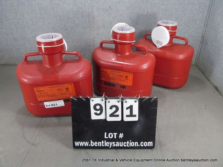 LOT: 3 RED SYRINGE DISPOSAL CONTAINERS - Bentley & Associates, LLC