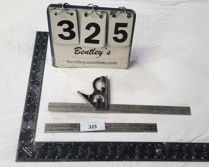 16" COMBINATION SQUARE AND 12" METAL RULER FOR A COMBINATION SQUARE ...