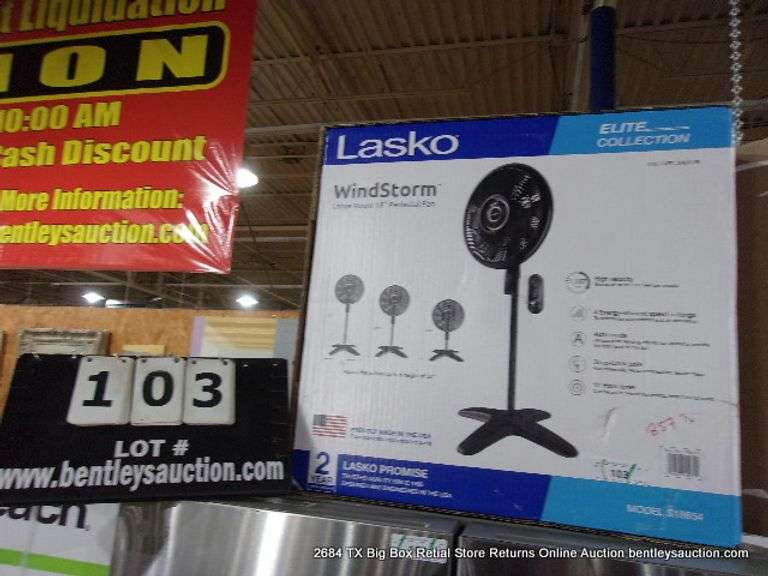 LASKO WINDSTORM 18" PEDESTAL FAN - Bentley & Associates, LLC