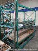 GREEN INDUSTRIAL PALLET RACKING - 5 SECTIONS - 8' X 4' X 8' (5X MONEY ...