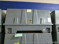 FIBERGLASS POLY MOLDED COVERED SHIPPING CONTAINER MOTOR CRATE, 58" X 38 ...