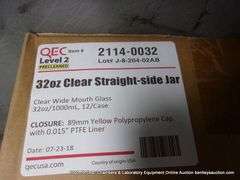 BOX: 12 QEC GLASS LAB CONTAINERS - Bentley & Associates, LLC