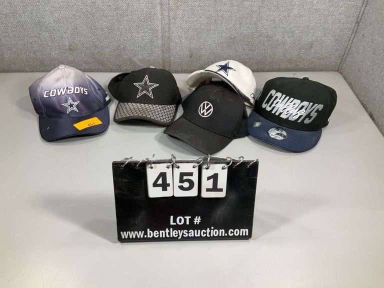 (5): 4-DALLAS COWBOYS CAPS, 1-VW ~ (ONE WITH TAG) - Bentley ...