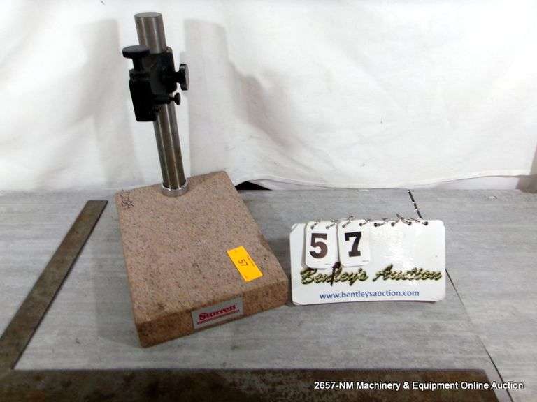 METAL SURFACE PLATE W/ INDICATOR STAND - Bentley & Associates, LLC