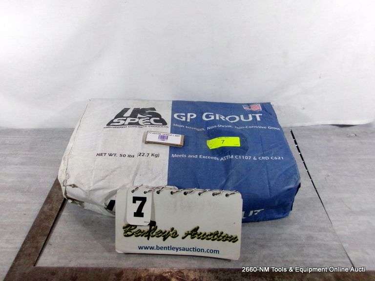 US SPEC-BAG GP GROUT 50 LB. - Bentley & Associates, LLC