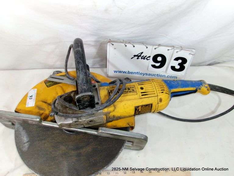 DEWALT D 28755 14" CUT-OFF MACHINE - Bentley & Associates, LLC