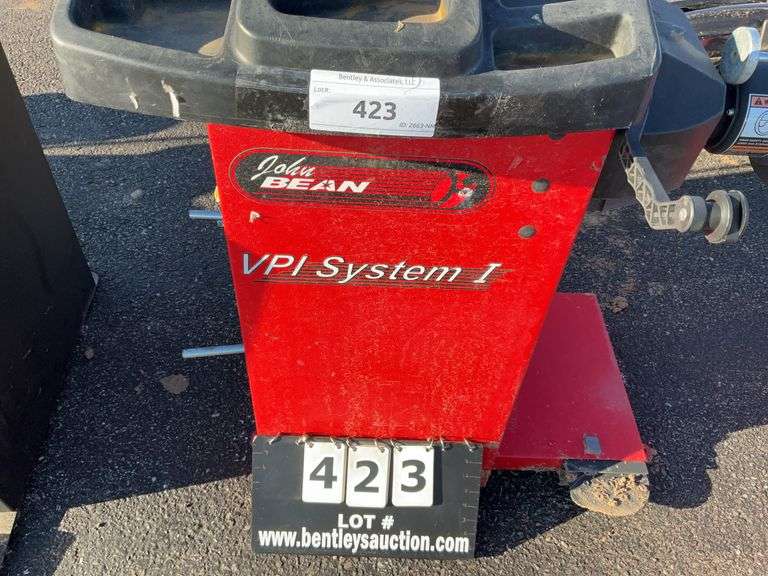 JOHN BEAN VPI SYSTEM WHEEL BALANCER - Bentley & Associates, LLC