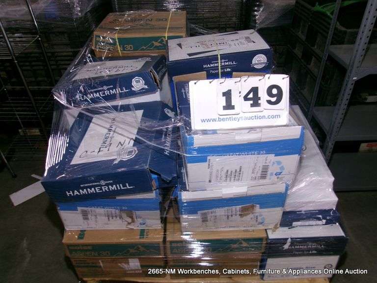 PALLET: MISC STACKS OF COPY PAPER - Bentley & Associates, LLC