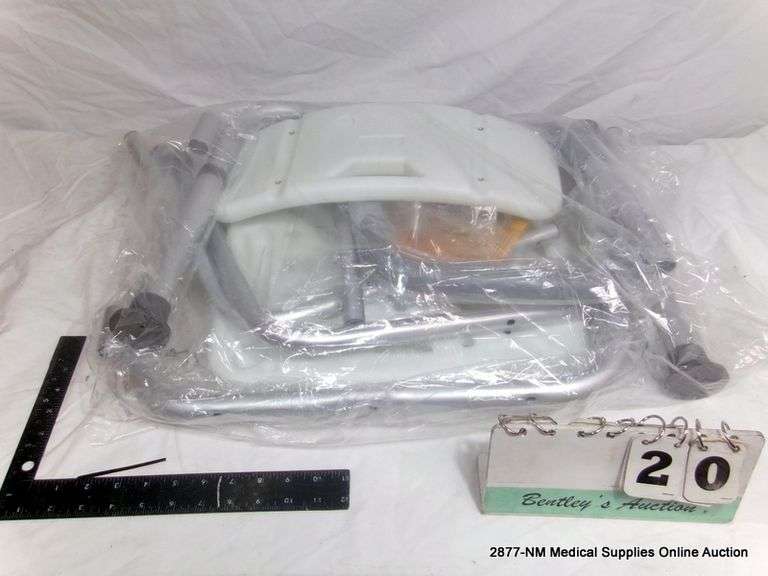 GUARDIAN BATH BENCH W/ BACK & ARMS - Bentley & Associates, LLC