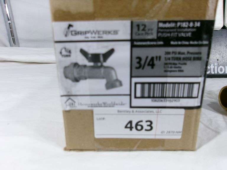 BOX OF 3/4 TURN HOSE BIBB VALVE - Bentley & Associates, LLC
