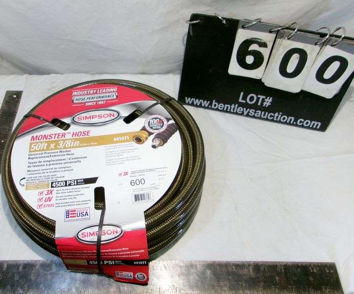 SIMPSON MONSTER HOSE - GARDEN HOSE - 50' X 3/8" - Bentley & Associates, LLC