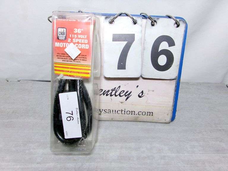 DIAL 115 VOLT 2 SPEED MOTOR CORD - Bentley & Associates, LLC
