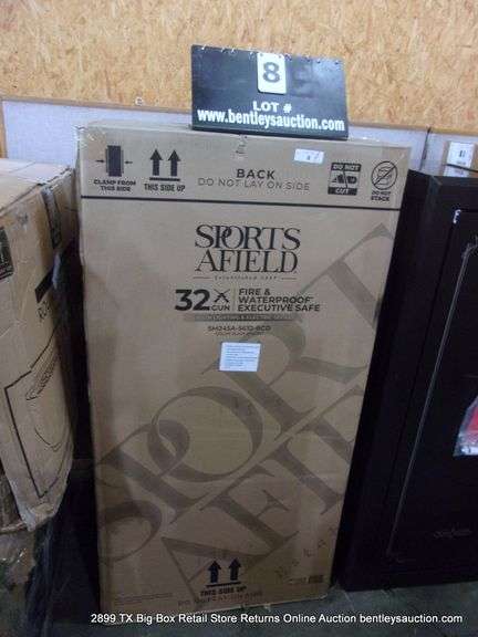 SPORTS AFIELD SM24SA - GUN SAFE - SCUFFED - BLACK CHERRY - 32 GUN ...