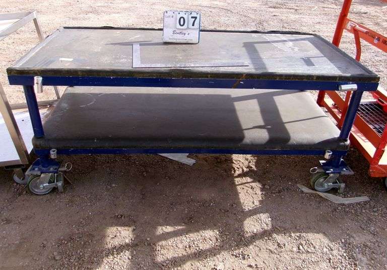 PUSH TABLE W/ MAT, 72 3/4" X 33" X 31 3/4" - Bentley & Associates, LLC
