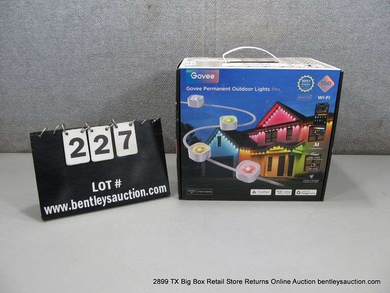 GOVEE PERMANENT OUTDOOR LIGHTS PRO 100' - WHITE - Bentley & Associates, LLC